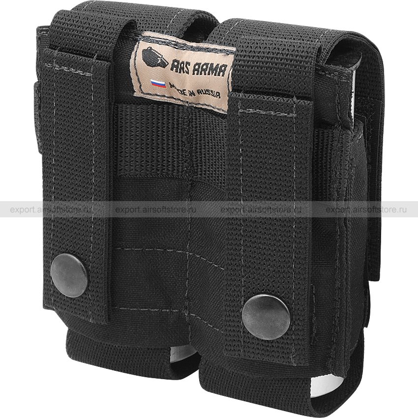 Pouch for 2 grenades 40mm (Ars Arma) (Black) - Airsoft Store: export ...